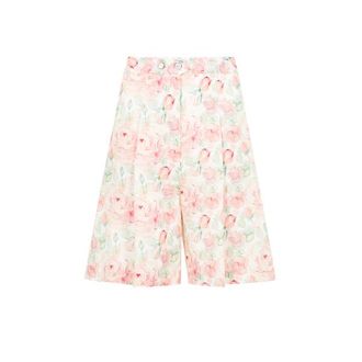Liya Short &agrave; fleurs en lin