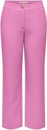 Only Onllana-Berry TLR Noos Pantalon mi-Droit, Rose Fuchsia, W40 Femme