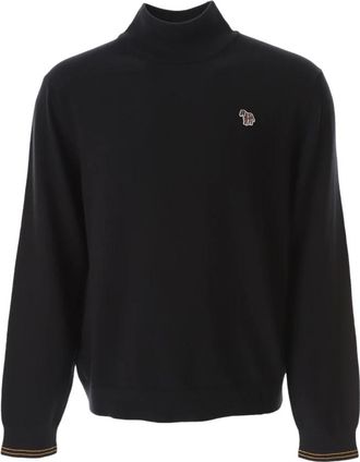 Paul Smith Homme, Pulls, Noir, Taille: XL Pull &agrave; col roul&eacute; Z&egrave;bre