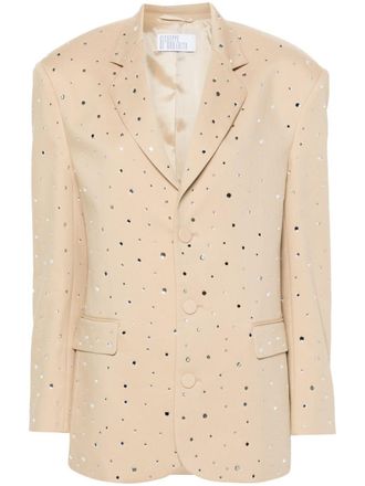 Giuseppe Di Morabito Einreihiger Blazer mit Strassverzierung - Nude
