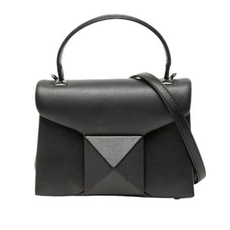 Valentino Pre-owned One Studs Leather 2way Bag - - Pre-owned - Damen - Schwarzk - ONE SIZE