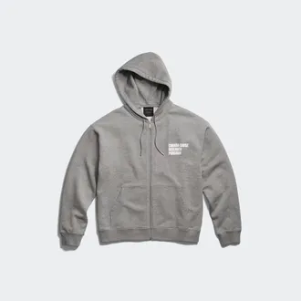Canada Goose Rove Kapuzenjacke mit lockerer Passform und Globusmotiv (M&auml;nnlich, Stone Heather, XL)