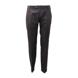 Michael Coal Italienische Stil Hose - - Trousers - Herren - Schwarzk - W38