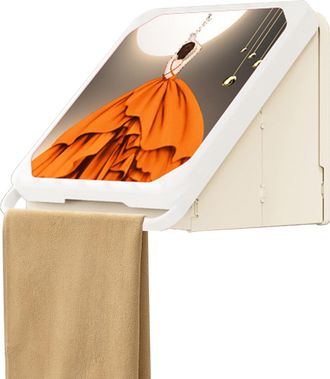 Generic Schrank Aufbewahrungsbox - 42x38 cm Badezimmer faltender Organizer, wasserdichtes, Wandhalterung | Platzsparender Kleidungsorganisator f&uuml;r WC Dusche E