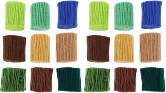 BESTONZON 18 Vorgeschnittene Kn&uuml;pfgarne Satz Weiches Acrylgarn f&uuml;r Selbstgemacht Teppiche Kissen und Decken Hautfreundlich Leicht