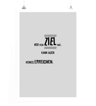 Paul Sinus Art Poster in 60x90cm - Wer kein Ziel hat kann auch keines erreichen
