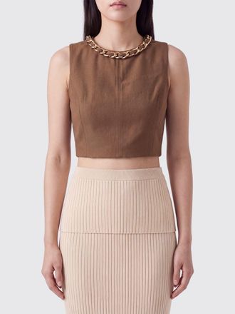 Elisabetta Franchi Top Femme couleur Marron