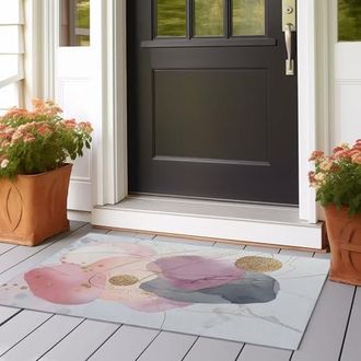 Generic Tapis Peinture &agrave; lencre de Luxe discr&egrave;te, Effet Vague avec Dos Antid&eacute;rapant 80x200 cm Tapis Imprim&eacute; pour Entr&eacute;e, Couloir et Corridor,&agrave; Poils Courts, D