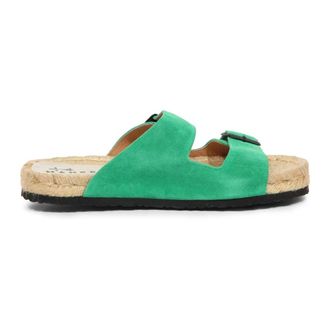Maneb&igrave; Nordic Sandalen Hamptons Suede Avocado - - Shoes - Damen - Gr&uuml;n - 41 EU