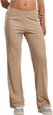 Urban Classics Tb7002-ladies Rib Pants Pantalon décontracté, Beige mélangé, S Femme