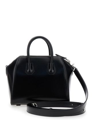 Givenchy Womens Handbag Antigona Black Leather Calf Handbags Hand Bags