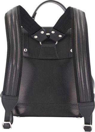 Vivienne Westwood Womens Max Small Backpack - Vivienne Westwood Leather Black Calfskin Bags Backpacks