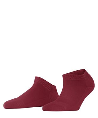 Falke Damen Sneakersocken ClimaWool W Sn Wolle Lyocell kurz einfarbig 1 Paar, Rot Scarlet 8228, 39-40