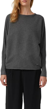 s.Oliver Pullover in Rippstruktur mit Fledermaus&auml;rmeln