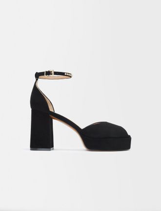 Maje Sandales &Agrave; Haut Talon - Noir - Taille 36 - Maje