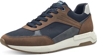 s.Oliver Herren Sneaker flach mit Schnürsenkeln Vegan, Braun (Brown Comb.), 42 EU