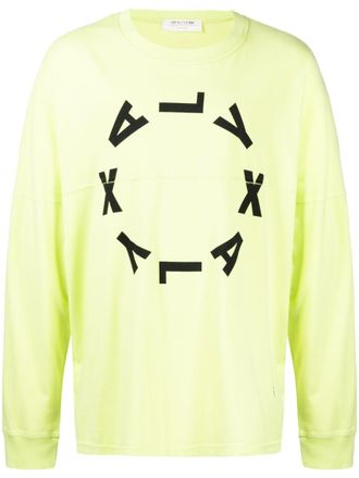 Alyx t-shirt à logo imprimé - Jaune