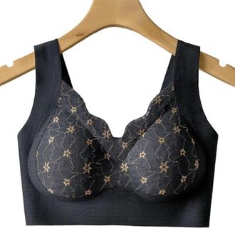 Generic Soutien Gorge Invisible Soutien Gorge sans Armature Brassiere Femme sans Armature De Classique Look Transparent &Eacute;paules Nues sans Armature Ni Mousse B