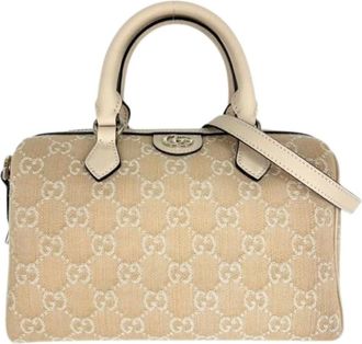Gucci Sac Boston Pre-owned - Femme - Pre-owned - Beige - Taille: ONE Size