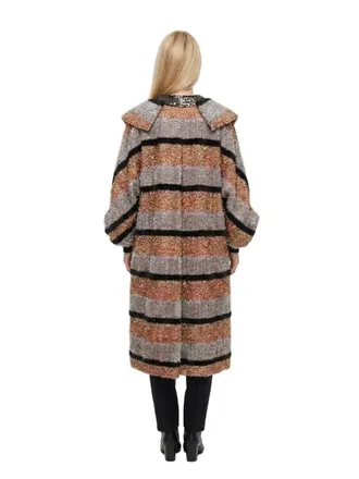 Dolce & Gabbana Womens Multicolor Leather Coat Clothing