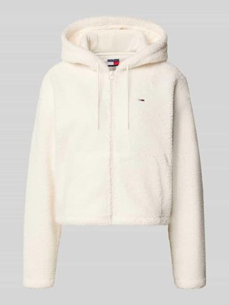 Tommy Jeans Regular Fit Teddyjacke mit Rei&szlig;verschluss