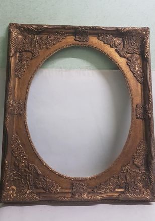 Generico Ovaler Rahmen mit Barock, Ma&szlig;e: Innen: 40 x 50 cm, Au&szlig;enbereich: 54 x 64 cm, FAO 093