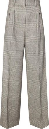 Circolo 1901 Femme, Pantalons, Brun, Taille: 38 FR Pantalon &agrave; Carreaux &agrave; Double Pince