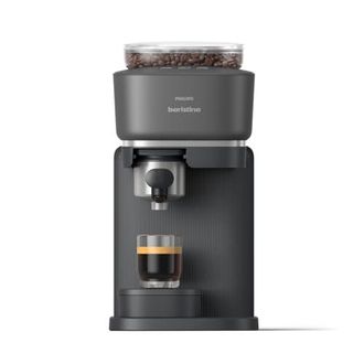 Philips Baristina Machine &agrave; expresso - Un v&eacute;ritable expresso, en toute simplicit&eacute; - Compacte - 16 bars de pression - Broyeur int&eacute;gr&eacute; - Machine noire avec port