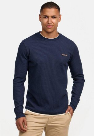 Indicode Langarmshirt Herren INSigfinn Shirt Langarm Herrenshirt Langarmshirt aus Baumwollmix