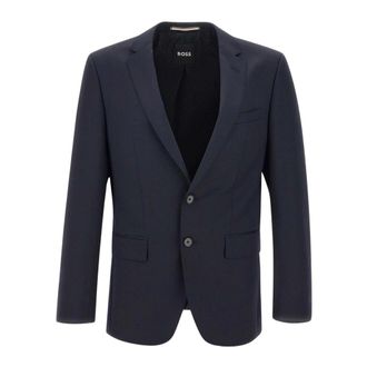 HUGO BOSS Homme, Vestes, Bleu, Taille: 3XL Blazer en laine H-Huge