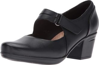 Clarks Emslie Lulin Dress Pump, Damenschuhe, Schwarz Leder, 7 Narrow