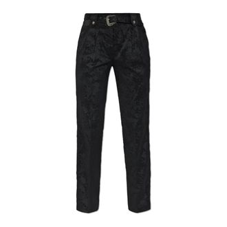 Versace Jeans Couture Hose mit Barockmotiv - - Trousers - Damen - Schwarzk - M