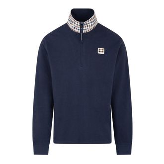 Aquascutum Polohemd mit schwerem Piquet-Kragen und Rei&szlig;verschluss - - Sport - Herren - Blau - M