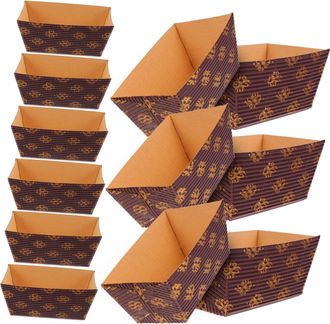 Cabilock 25stücke Papier Kastenformen Für Brot Und Kuchen Hochwertige Hitzebeständige Backformen Für Desserts Und Snacks Bei Festen Und Veranstaltungen