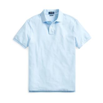 Polo Ralph Lauren Custom Slim Fit Mesh Polo Shirt - - Tops - Herren - Blau - 2XL