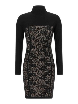 Elisabetta Franchi Robe Au Genou - Noir