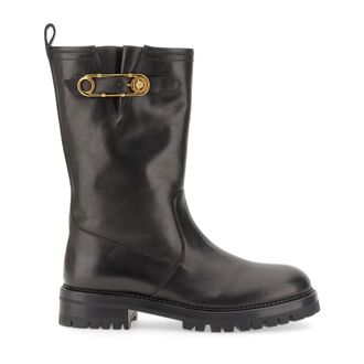 Versace Femme, Chaussures, Noir, Taille: 37 1/2 EU Versace Bottes Black