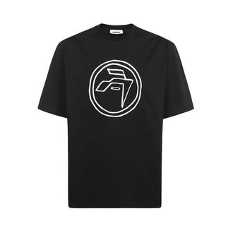 AMBUSH Ambush, Homme, Tops, Noir, Taille: M T-shirt en Coton avec Logo Imprimé