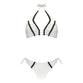 Miss Bikini Damen, Bademode, Wei&szlig;, MGr&ouml;&szlig;e