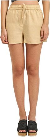 Tommy Hilfiger Femme, Shorts, Beige, Taille: 36 FR Linen Pull-On Short