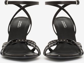 Isabel Marant Sandales Adole - Femme - Noir Et Argent&eacute; - Taille 36 - Isabel Marant