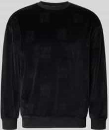 HUGO BOSS Sweatshirt mit Samtstruktur Modell VELORO
