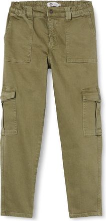 Lee Cooper Damen Marlyn Mom Fit Cargo Jeans, Khaki, 24W / 29L