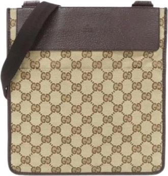 Gucci unisex, Pre-owned, Beige, Taille: ONE Size Sac bandouli&egrave;re en toile Pre-owned