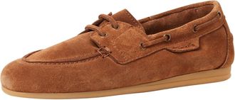 Tamaris Damen Moccassin flach Leder, braun, 41 EU