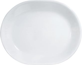 Corelle Servierplatte Winter Frost 31 cm | Premium Essgeschirr aus einzigartigem dreifach gepresstem Vitrelle-Glas | Backofenfest bis 175&deg;C | Mikrowellengeeig