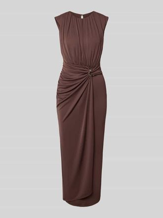 Swing Slim Fit Maxikleid mit Raffungen
