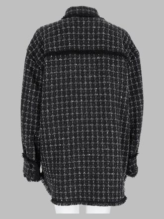Msgm Tweed Shirt - Black