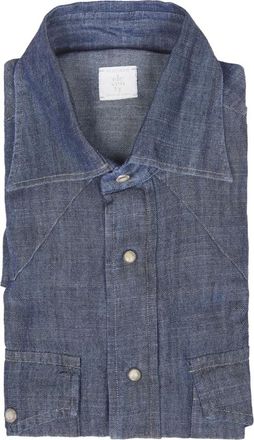 Eleventy Homme, Chemises, Bleu, Taille: 2XL Casual Chemises
