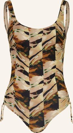 Charmline Charmline Shape-Badeanzug Desert Lines braun